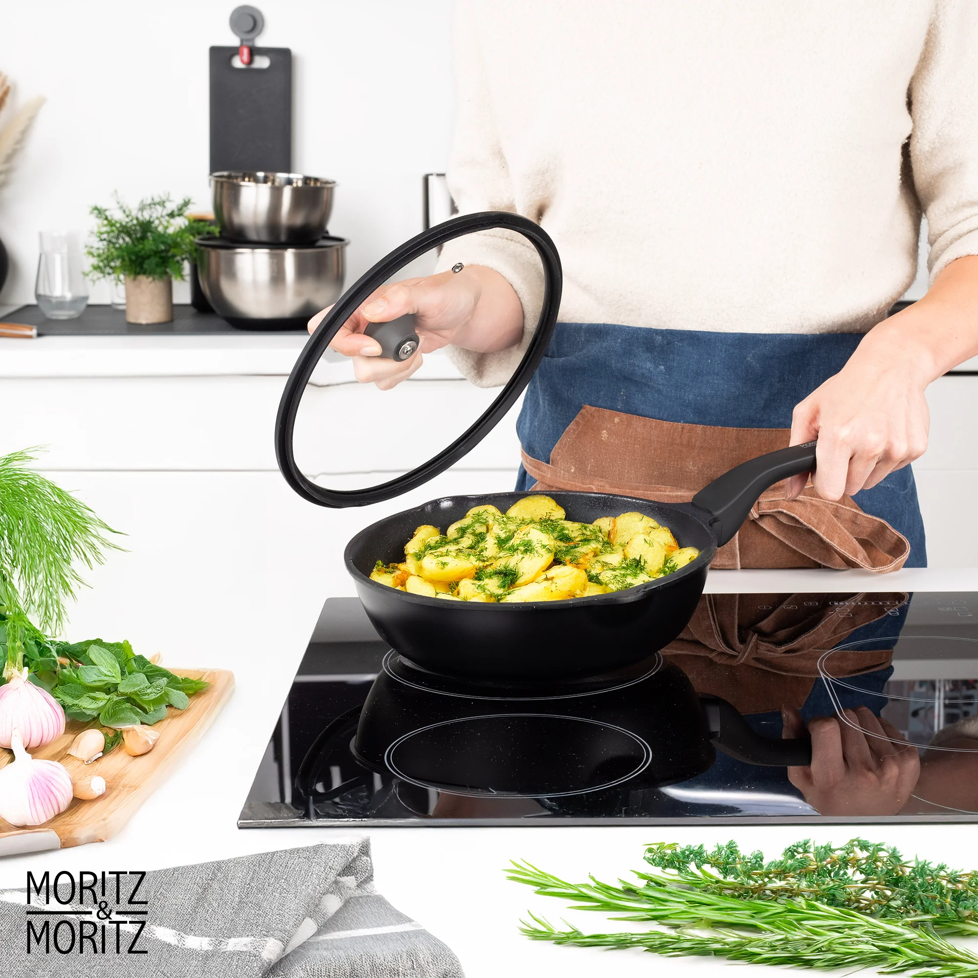 Moritz & Moritz Multifunktionspfanne 26 cm mit Deckel